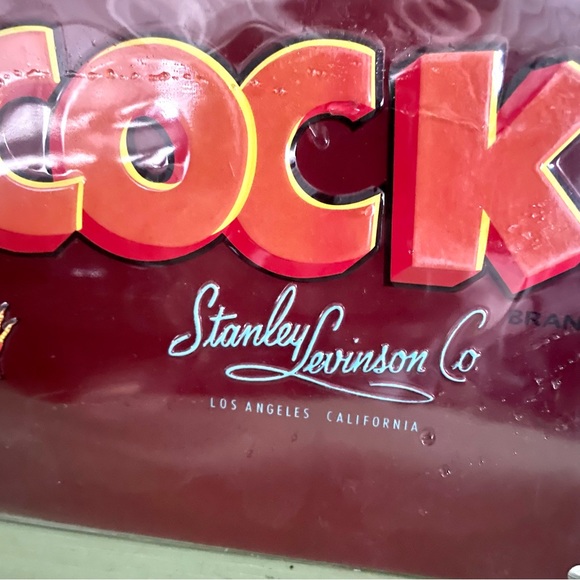 Wall Decor | New Gay Cock Stanley Levinson Co Embossed Metal Sign ...